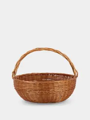 HOUSE OF CAPRICORN Camacha Natural Wicker Medium Basket - Brown