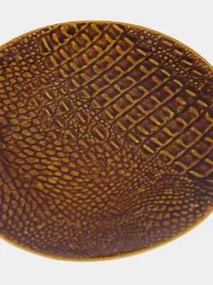 HOUSE OF CAPRICORN Jacaré Ceramic Dinner Plate