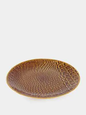 HOUSE OF CAPRICORN Jacaré Ceramic Dessert Plate