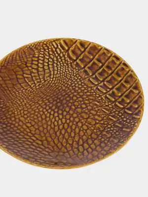 HOUSE OF CAPRICORN Jacaré Ceramic Dessert Plate