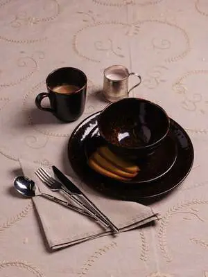 HOUSE OF CAPRICORN Tartaruga Ceramic Bowl - Brown