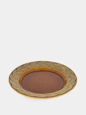 HOUSE OF CAPRICORN Vime Ceramic Dinner Plate By