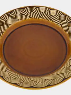 HOUSE OF CAPRICORN Vime Ceramic Dinner Plate By