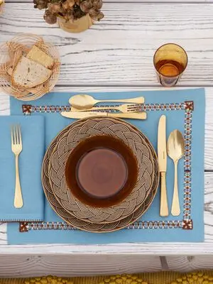 HOUSE OF CAPRICORN Vime Ceramic Soup Plate - Brown