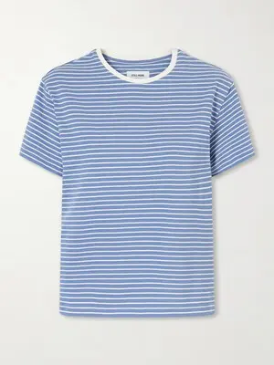 STILL HERE Striped Cotton-Jersey T-Shirt