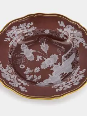 GINORI 1735 Oriente Italiano Castagna Soup Plate