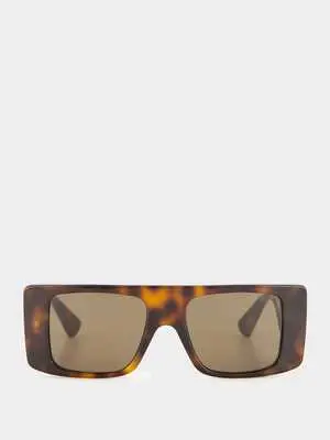 Gucci Rectangular Frame Sunglasses Brown