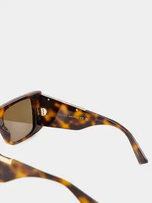 Gucci Rectangular Frame Sunglasses - Brown