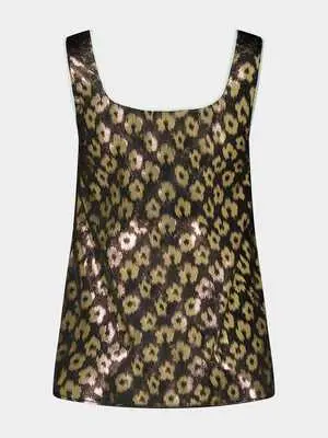 La DoubleJ Silk Strap Top - Brown