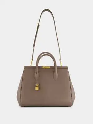 Dolce & Gabbana Marlene Top Handle Bag - Brown