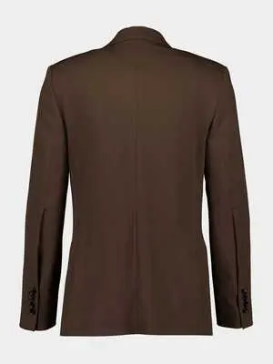 AMI Paris Wool Gabardine Semi-lined Jacket