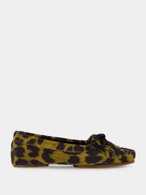 Paris Texas Indiana Leopard-print Suede Loafers - Brown