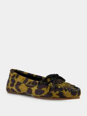 Paris Texas Indiana Leopard-print Suede Loafers