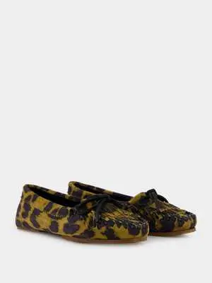 Paris Texas Indiana Leopard-print Suede Loafers