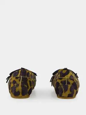 Paris Texas Indiana Leopard-print Suede Loafers