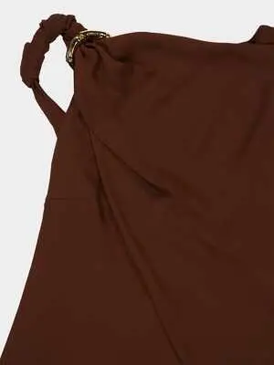 Gucci Draped Silk Midi Dress