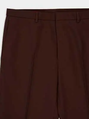 Gucci Embossed Wool Twill Trousers - Brown