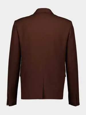 Gucci Wool Twill Jacket - Brown