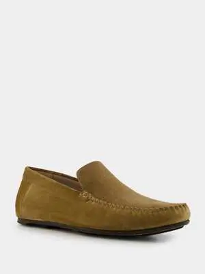Manolo Blahnik Alder Roberi Suede Loafers - Brown