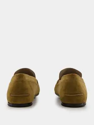 Manolo Blahnik Alder Roberi Suede Loafers - Brown