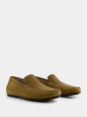 Manolo Blahnik Alder Roberi Suede Loafers - Brown