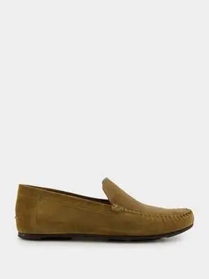 Manolo Blahnik Alder Roberi Suede Loafers - Brown
