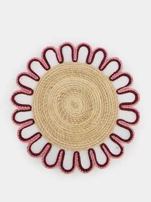 Coro Cora Magnolia Placemat - Burgundy