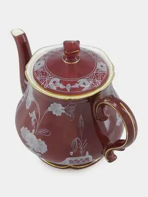GINORI 1735 Oriente Italiano Castagna Teapot - Brown