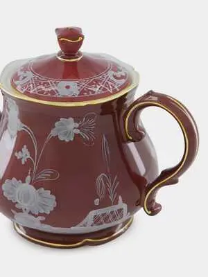 GINORI 1735 Oriente Italiano Castagna Teapot - Brown