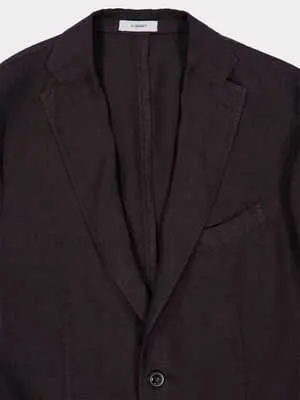 Boglioli Linen Two-button Blazer - Brown