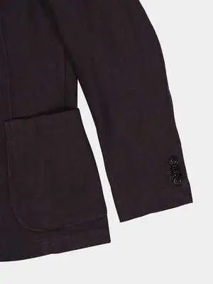Boglioli Linen Two-button Blazer - Brown