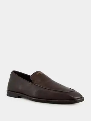 FERRAGAMO Hammered Calfskin Loafers
