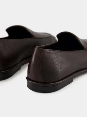FERRAGAMO Hammered Calfskin Loafers