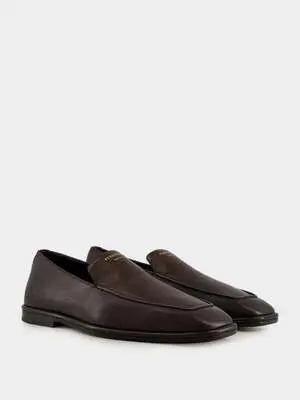 FERRAGAMO Hammered Calfskin Loafers