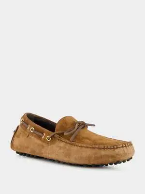 TOM FORD Suede Driver Moccasins - Brown