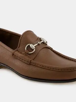 Gucci Leather Loafers - Brown