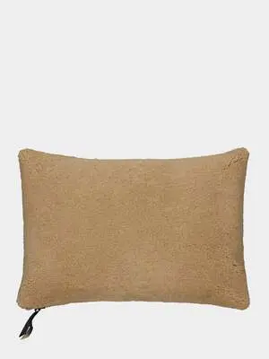 Maison De Vacances Cappuccino Bouclette Sheep Wool Cushion - Brown