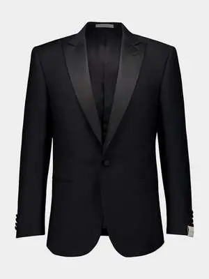 Corneliani Single-breasted Virgin-wool Suit - Black