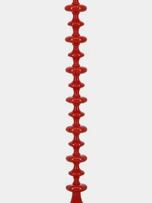 HOUSE OF CAPRICORN Freixo Brick Wood Floor Lamp Base - Burgundy