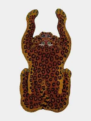 DOING GOODS Heritage Tatsu Leopard Rug - Brown