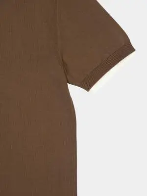 FERRAGAMO Layered Knit T-shirt - Brown