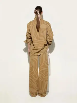 Emilio Pucci Marmo Print Canvas Jacket