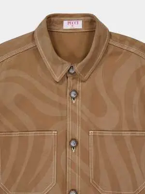 Emilio Pucci Marmo Print Canvas Jacket