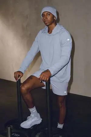 Alo Yoga Conquer Reform Long Sleeve Hooded Top - Winter Frost