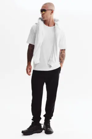 Alo Yoga Essential Short Sleeve Street T-Shirt White