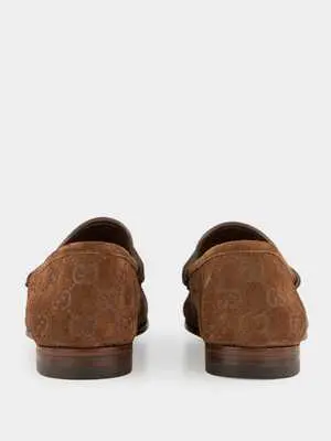 Gucci Gg Suede Horsebit Loafer