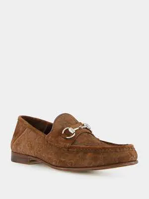 Gucci Gg Suede Horsebit Loafer