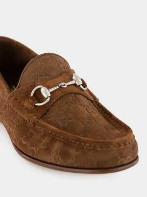 Gucci Gg Suede Horsebit Loafer