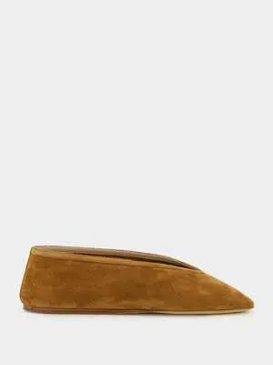 Le Monde Beryl Luna Slipper In Suede - Brown