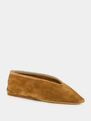 Le Monde Beryl Luna Slipper In Suede - Brown